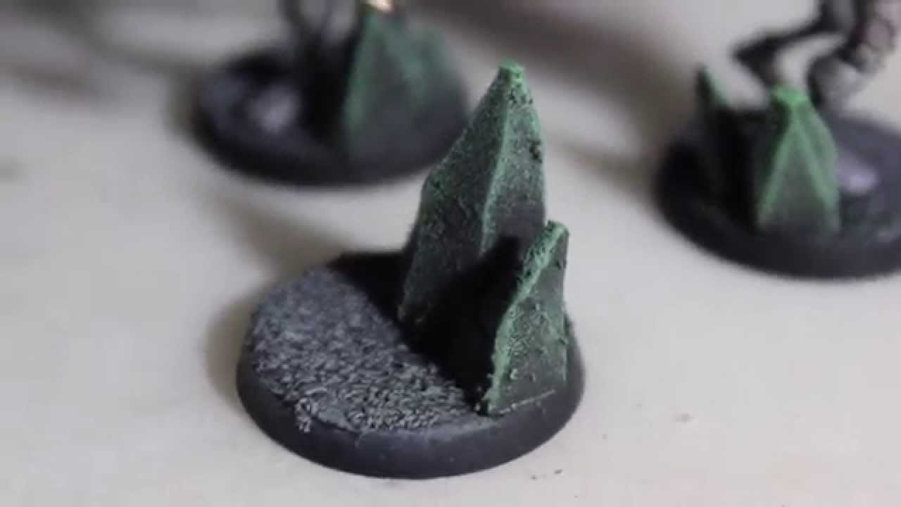 How to Create Necron Stone Bases for Warhammer 40k - YouTube