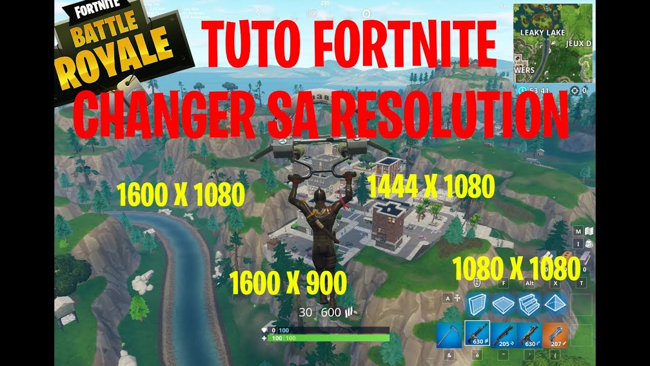 TUTO COMMENT CHANGER SA RESOLUTION SUR FORTNITE ! - YouTube