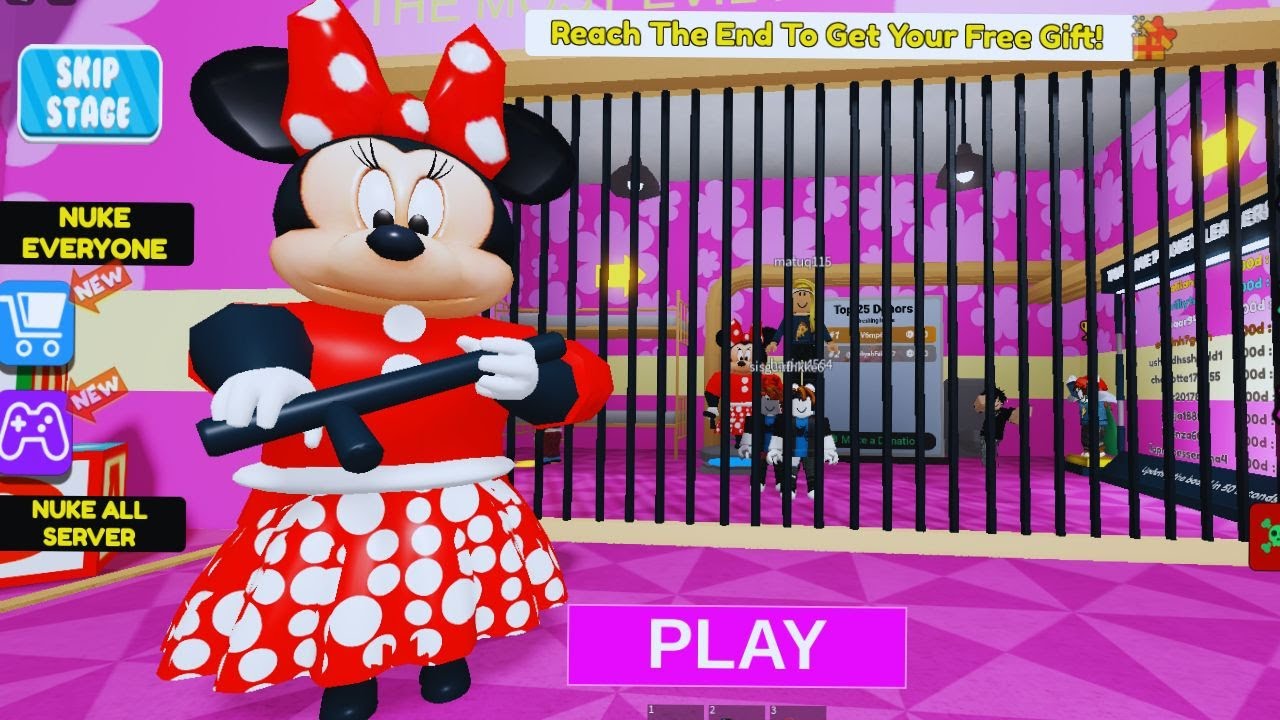 MINNIE BARRY'S PIRSON RUN! (OBBY) #roblox - YouTube