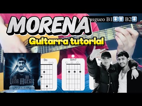 Morena, Neton Vega & Peso Pluma ~ Guitarra Tutorial ~ ( acordes ) - YouTube
