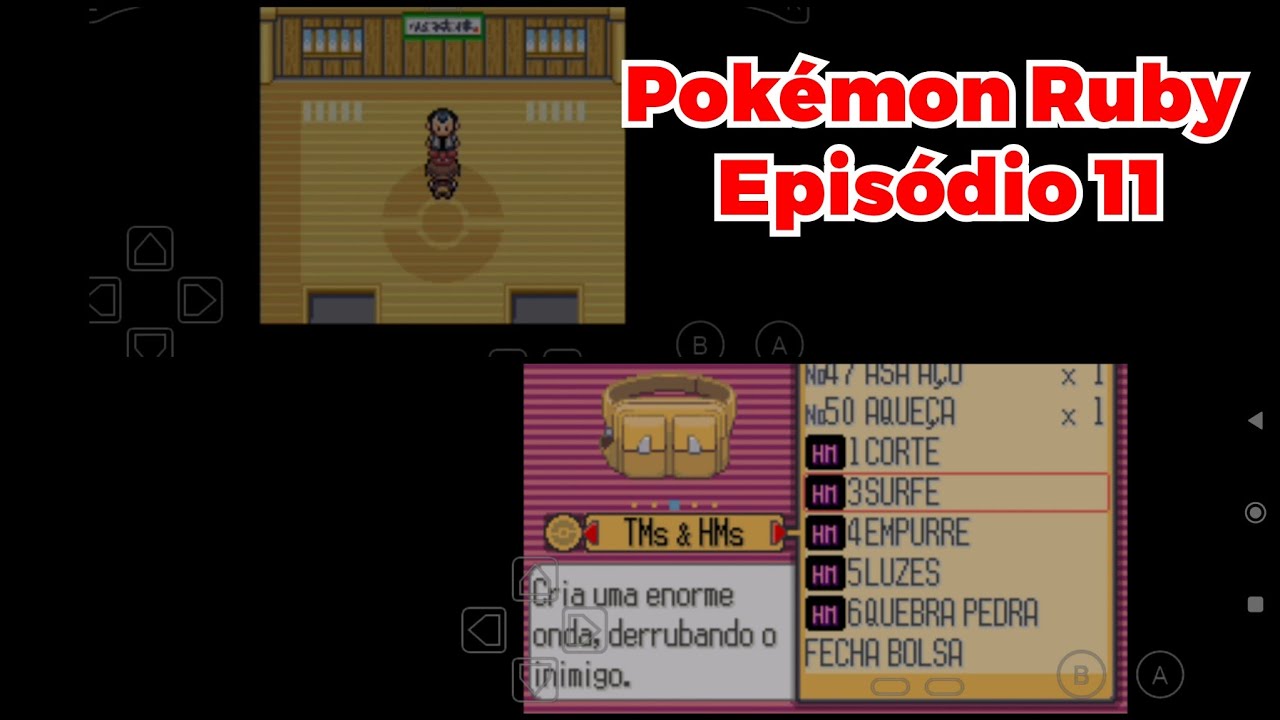 Pokémon Ruby - 11- Batalha Contra O Líder De Ginásio De Petalburg Norman & O HM-03 Surf - YouTube