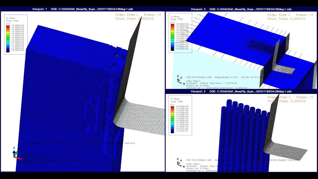 EVAC90deg ultrasonic vibration assisted cutting of FRP Simulation ...