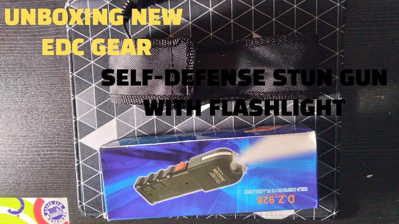 Unboxing new EDC Gear || Self Defense Stun Gun with Flashlight - YouTube