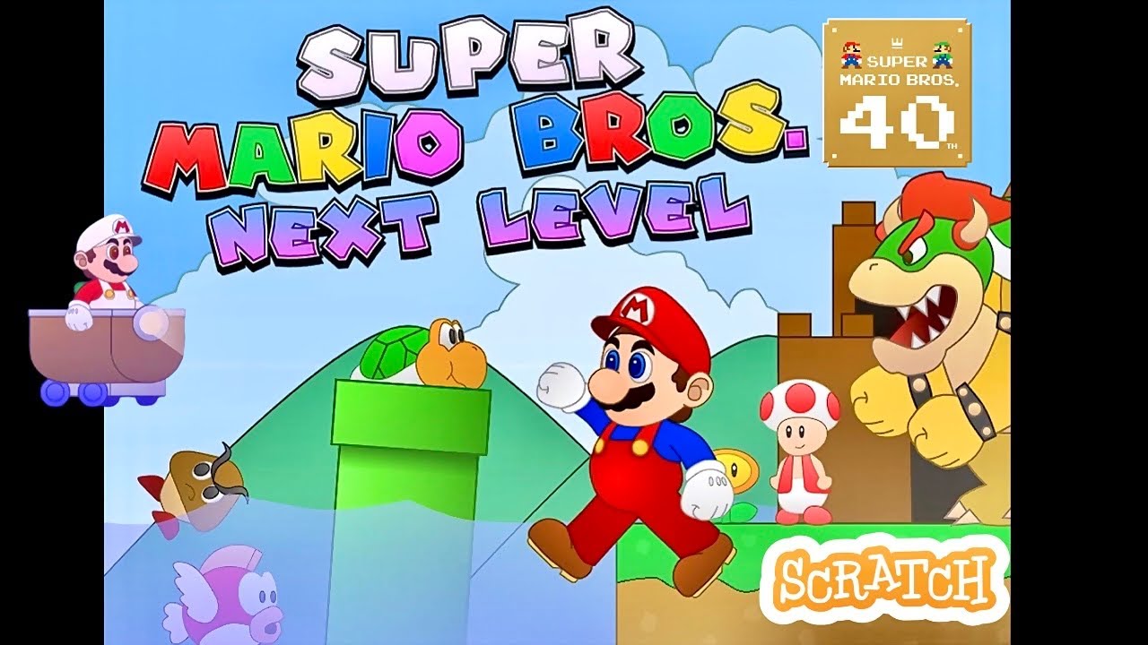 Super Mario Bros. Next Level - SMB 40th Anniversary on Scratch! - YouTube