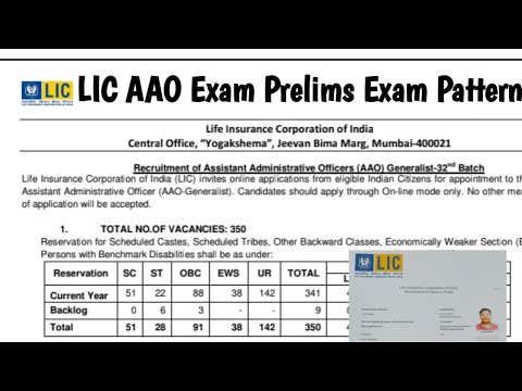 LIC Assistant Administrative Officer Post Examination Pattern ...