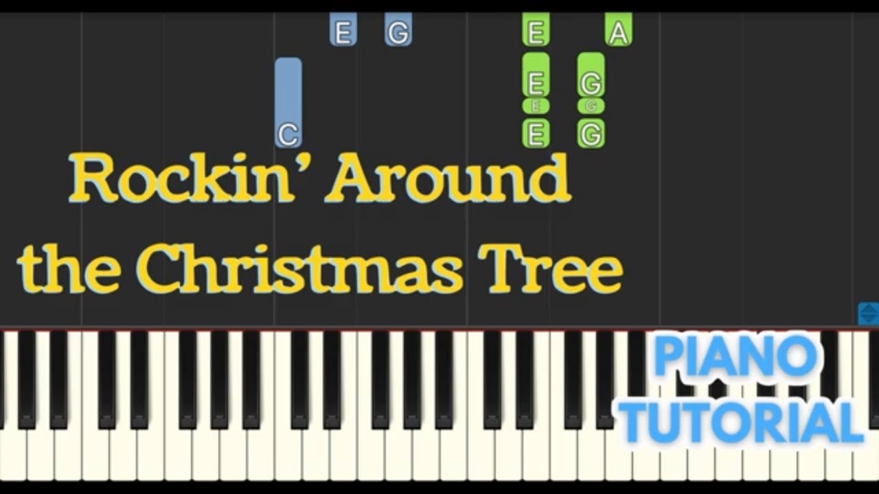 Rockin Around the Christmas Tree Easy Piano Tutorial - YouTube