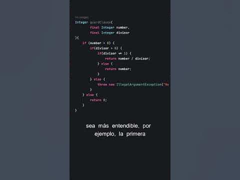 Mejora tu código con las Guard Clauses! #shorts #software #java # ...