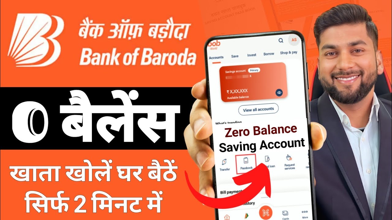 Bank of Baroda Online Account Opening | BOB Zero Balance Account ...