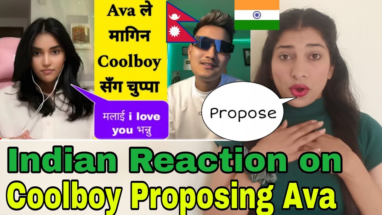 INDIAN Reaction on Nepal|Cool boy proposing Ava Tiktok Live|Crazzy ...