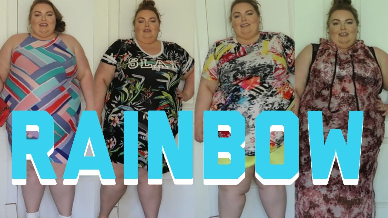Rainbow plus size try on spring 2019 - YouTube