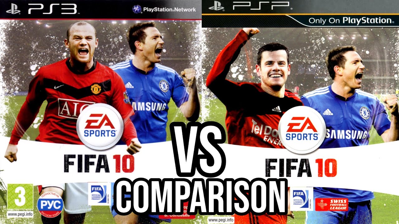 FIFA 10 PS3 Vs PSP - YouTube