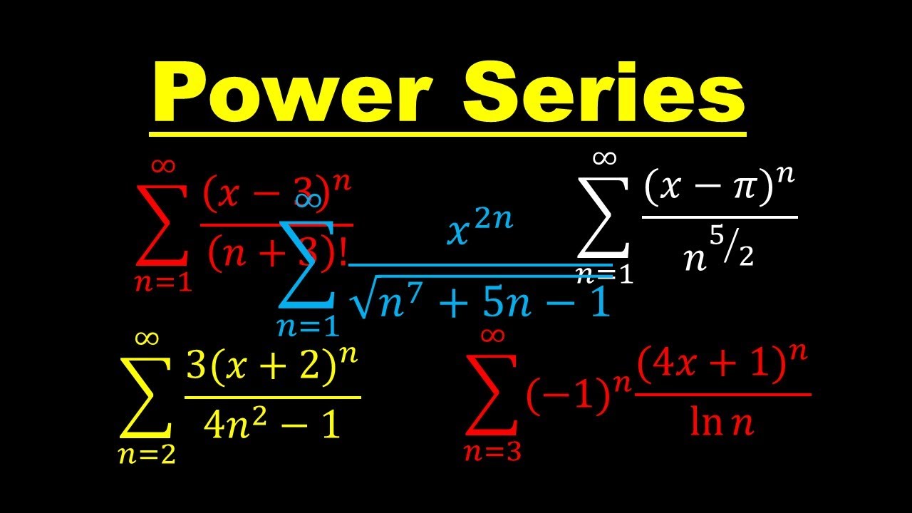 Lecture 30 Power Series With Examples YouTube