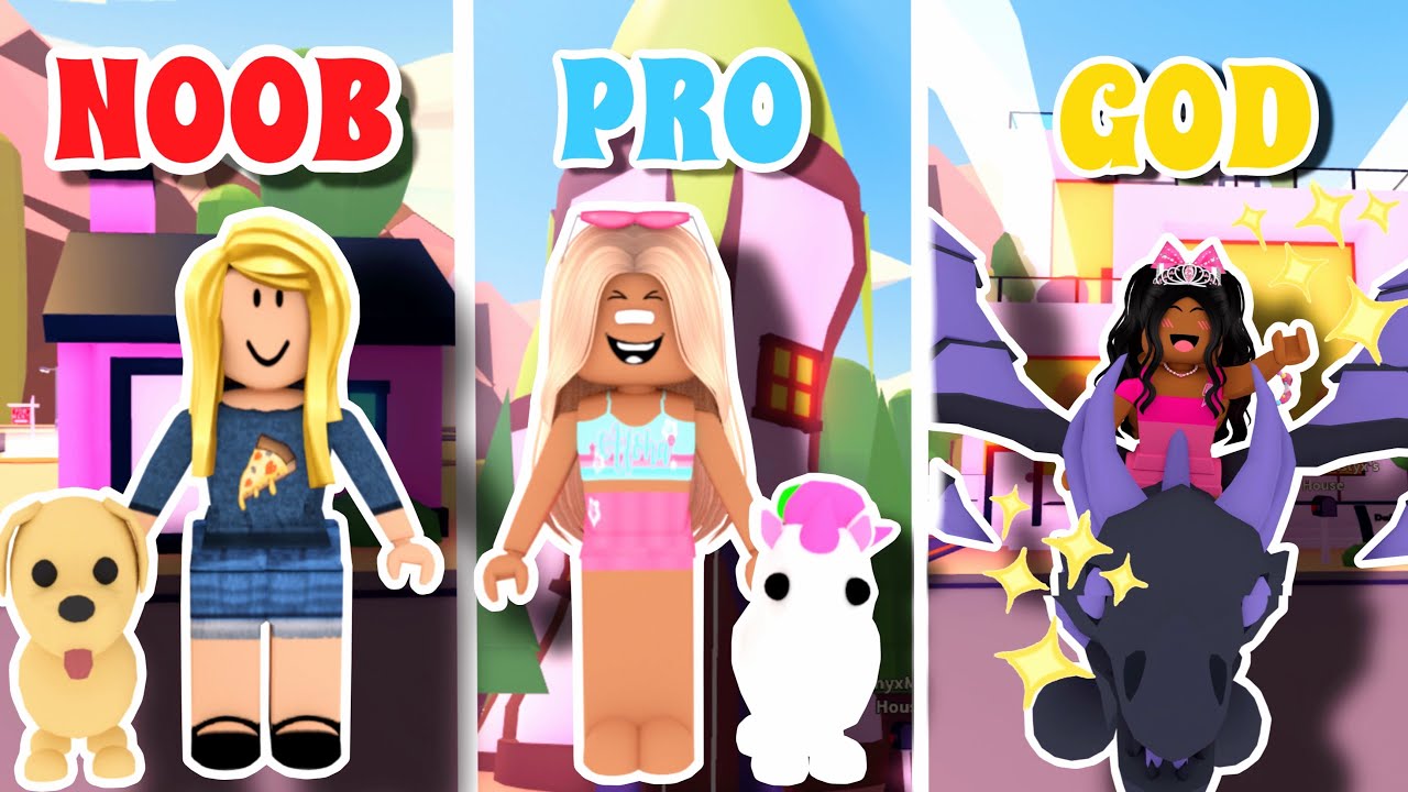 ROBLOX NOOB vs PRO vs GOD In ADOPT ME!!! - YouTube