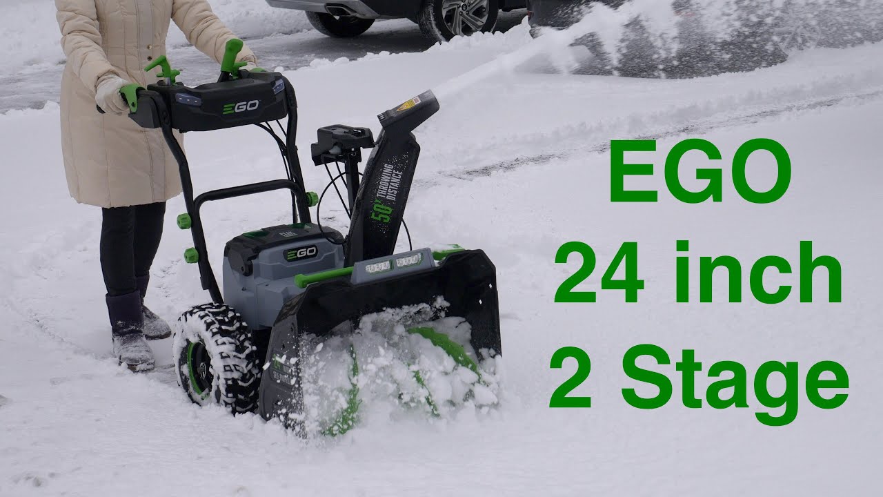 EGO 24 inch 2 Stage Snow Blower Review - YouTube