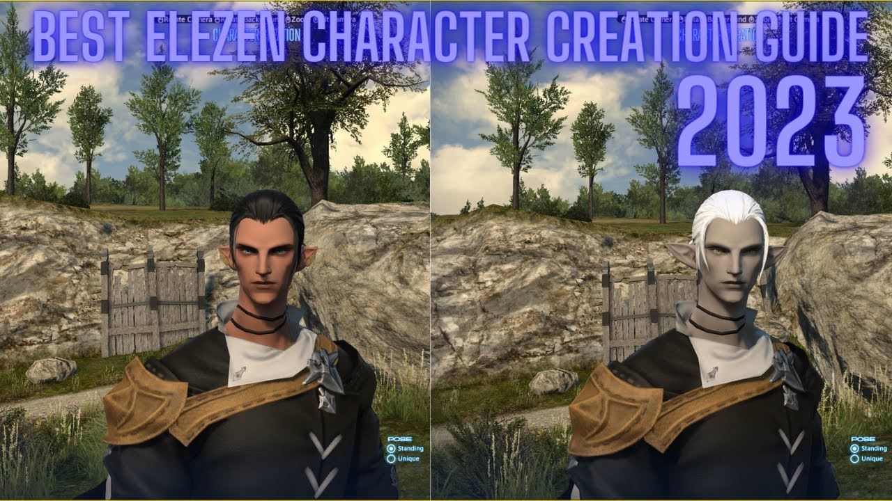 FFXIV - Best Male Elezen Character Creation Guide 2023 - YouTube