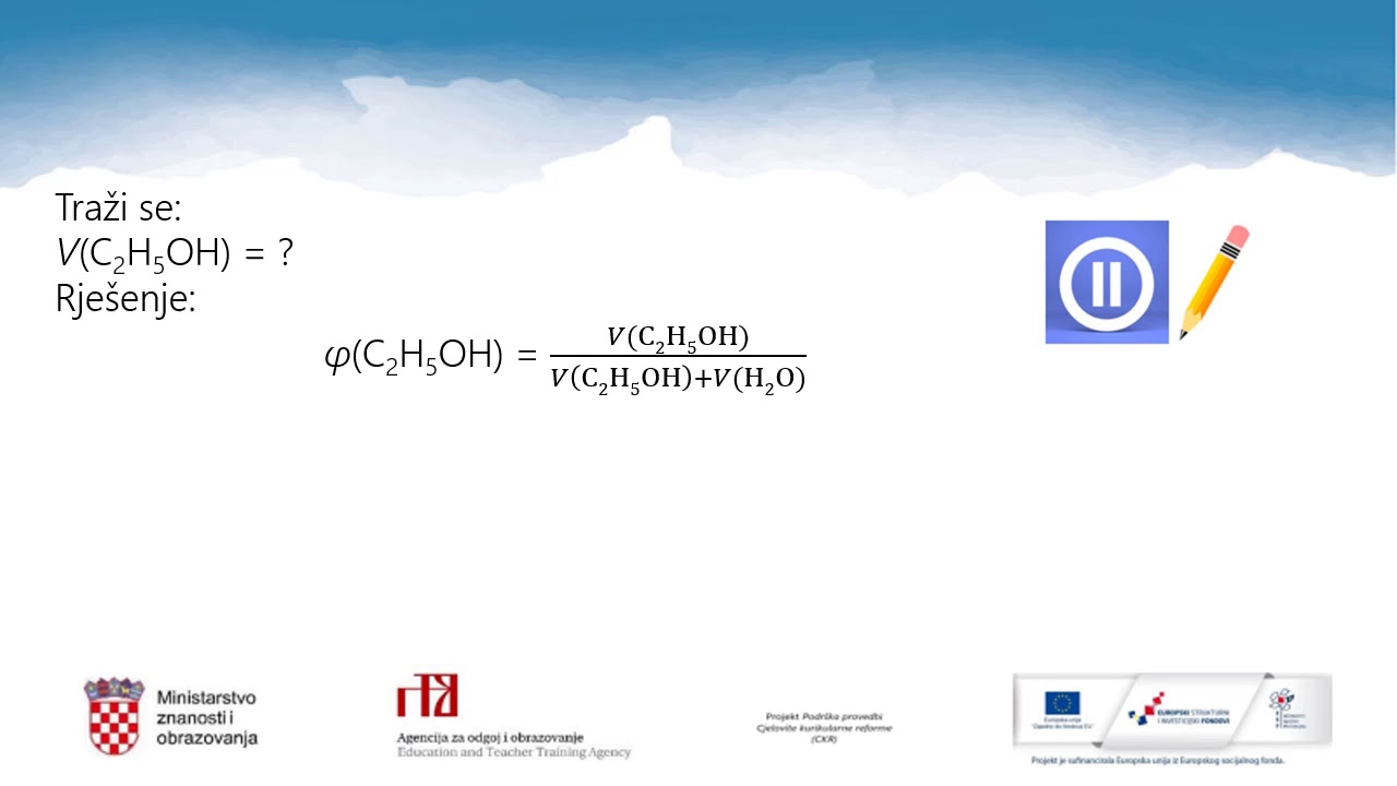 Kemija 2.r. SŠ - Udio tvari u otopini (maseni, volumni i množinski ...