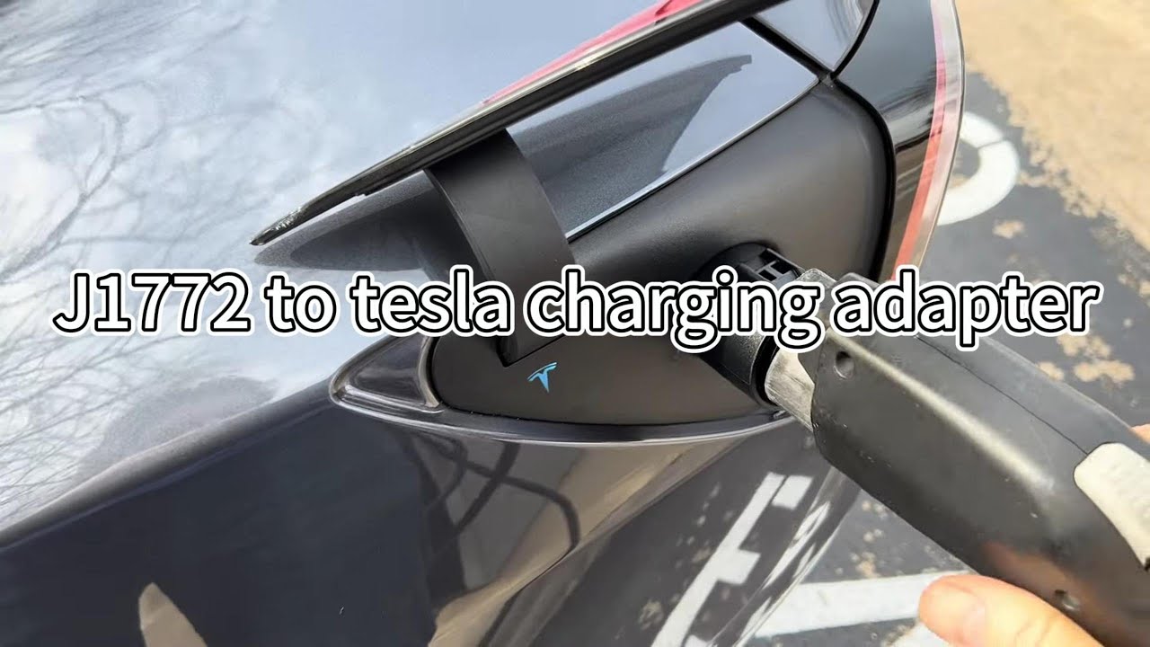 How to properly use j1772 to Tesla charging adapter - YouTube