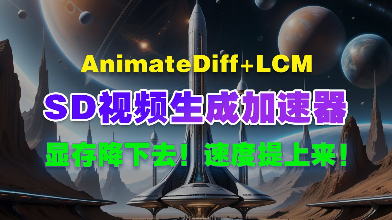 飞一般的感觉 | AnimateDiff+LCM SD生成视频加速器 - YouTube