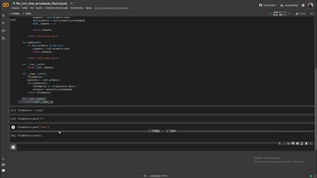 Estrutura de Dados - Implementação de uma Fila com lista encadeada em ...