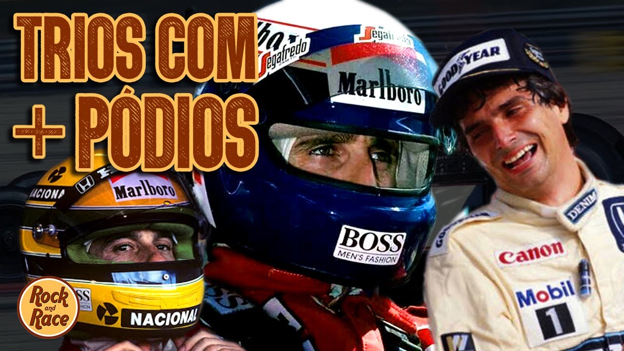 Os TRIOS de PILOTOS que mais vezes SUBIRAM JUNTOS ao PÓDIO na história ...