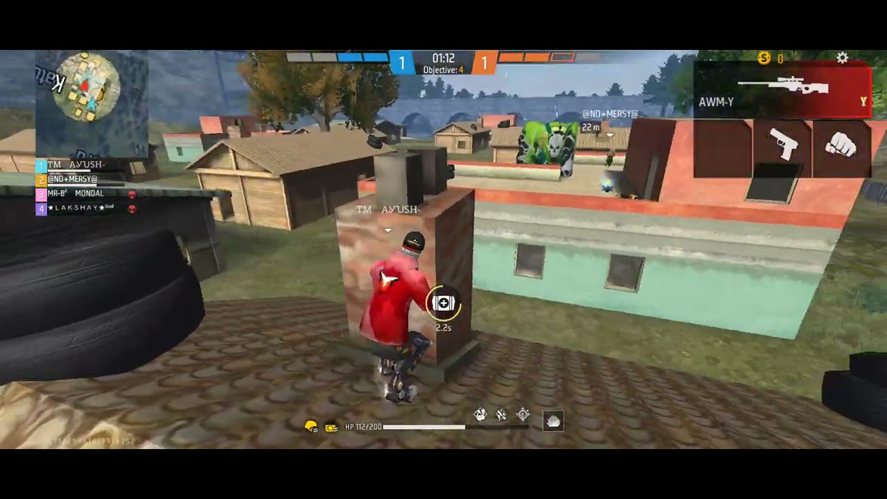 1v4 With Single Awm Youtube