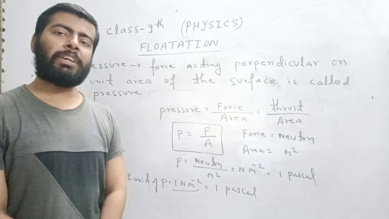 Physics Class-9th Floatation.. - YouTube