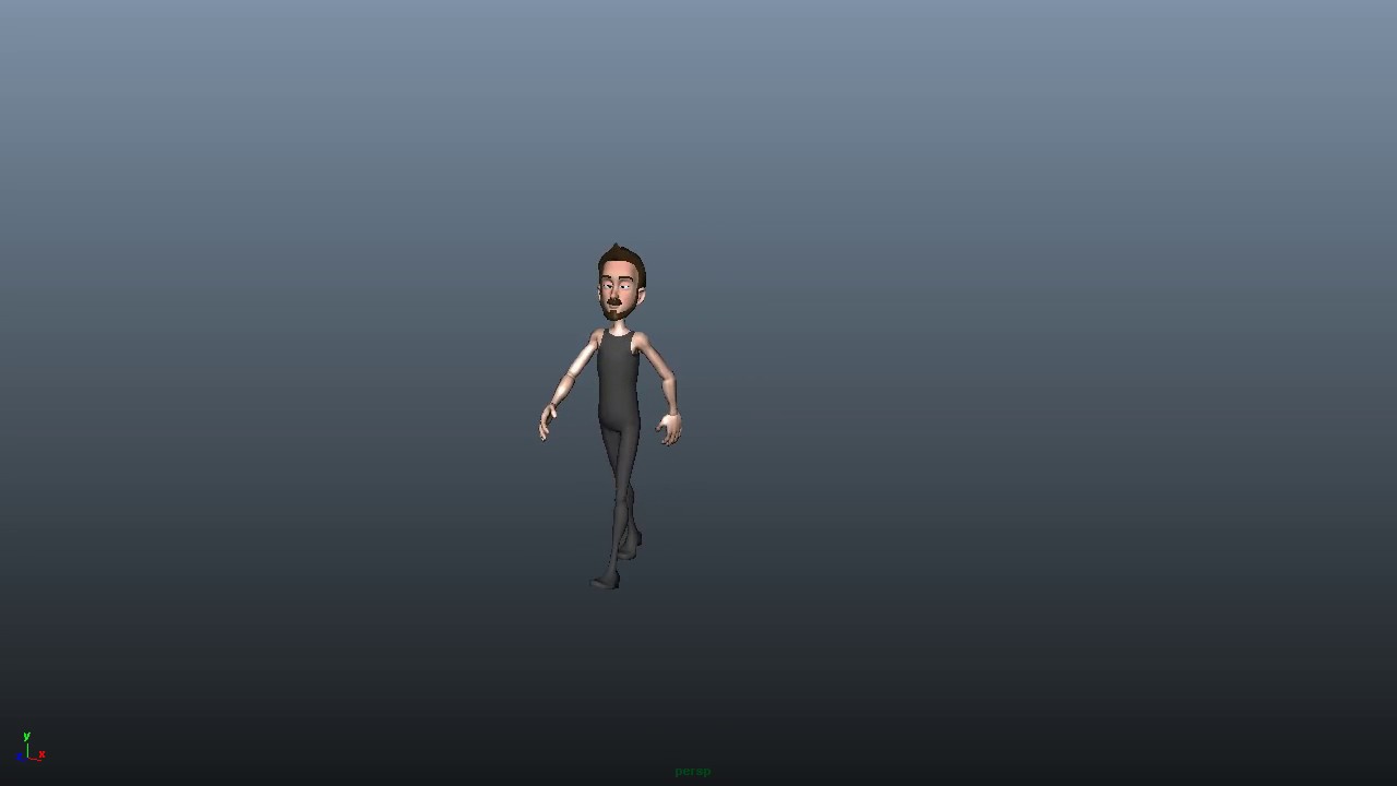 Walk cycle in maya progressive - YouTube