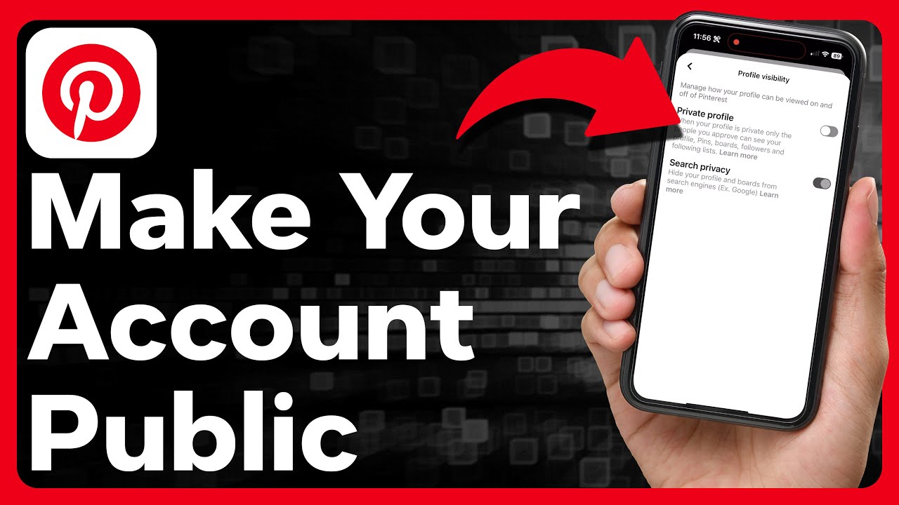 How To Make Pinterest Account Public - YouTube