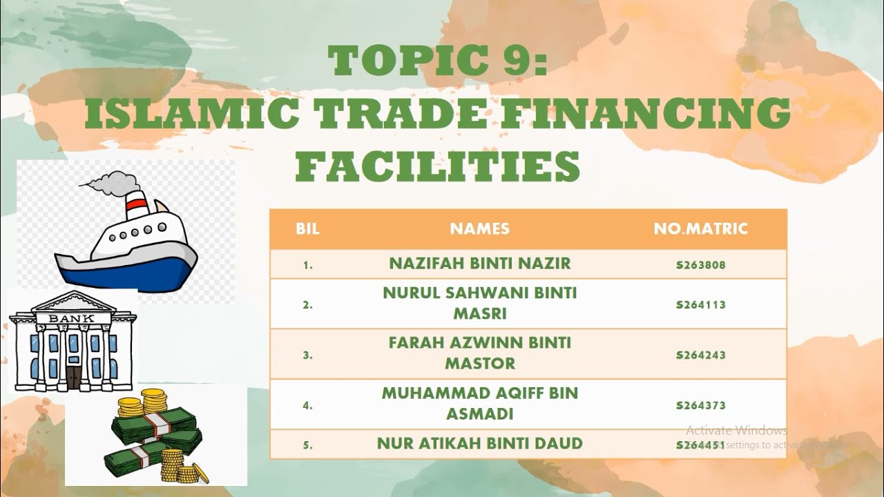 TOPIC 9 ISLAMIC TRADE FINANCING FACILITIES - YouTube
