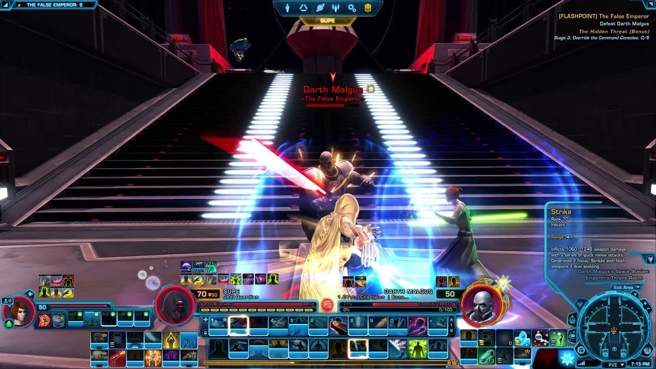 Jedi vs Darth Malgus false emperor - YouTube