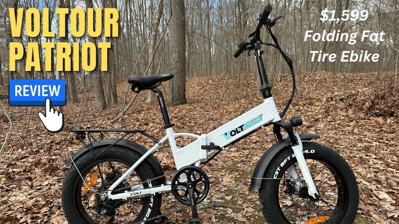 Voltour Patriot Folding Fat Tire Ebike | $1,599 | 28 MPH - YouTube