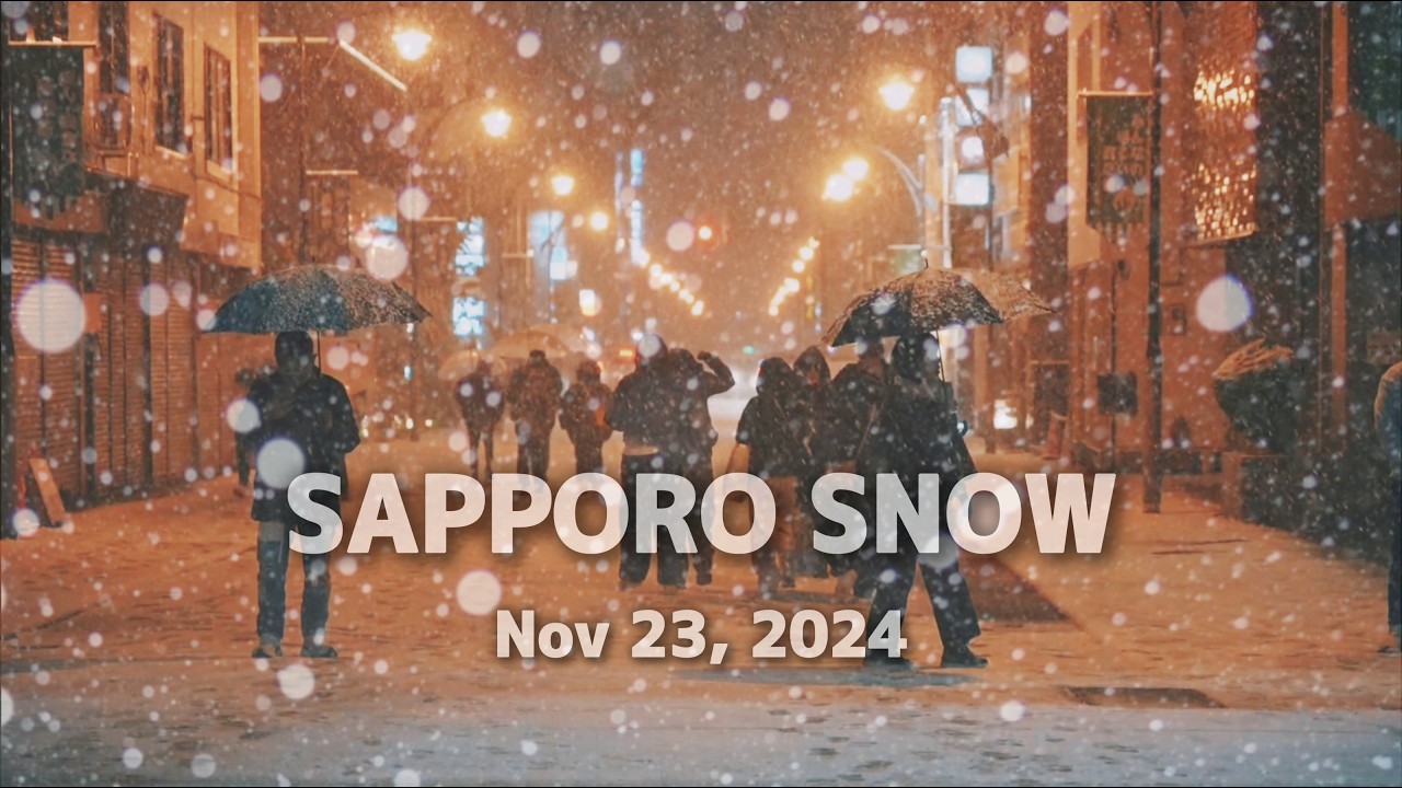Snowy Scenes In Sapporo Hokkaido Nov 23 2024 4k Youtube