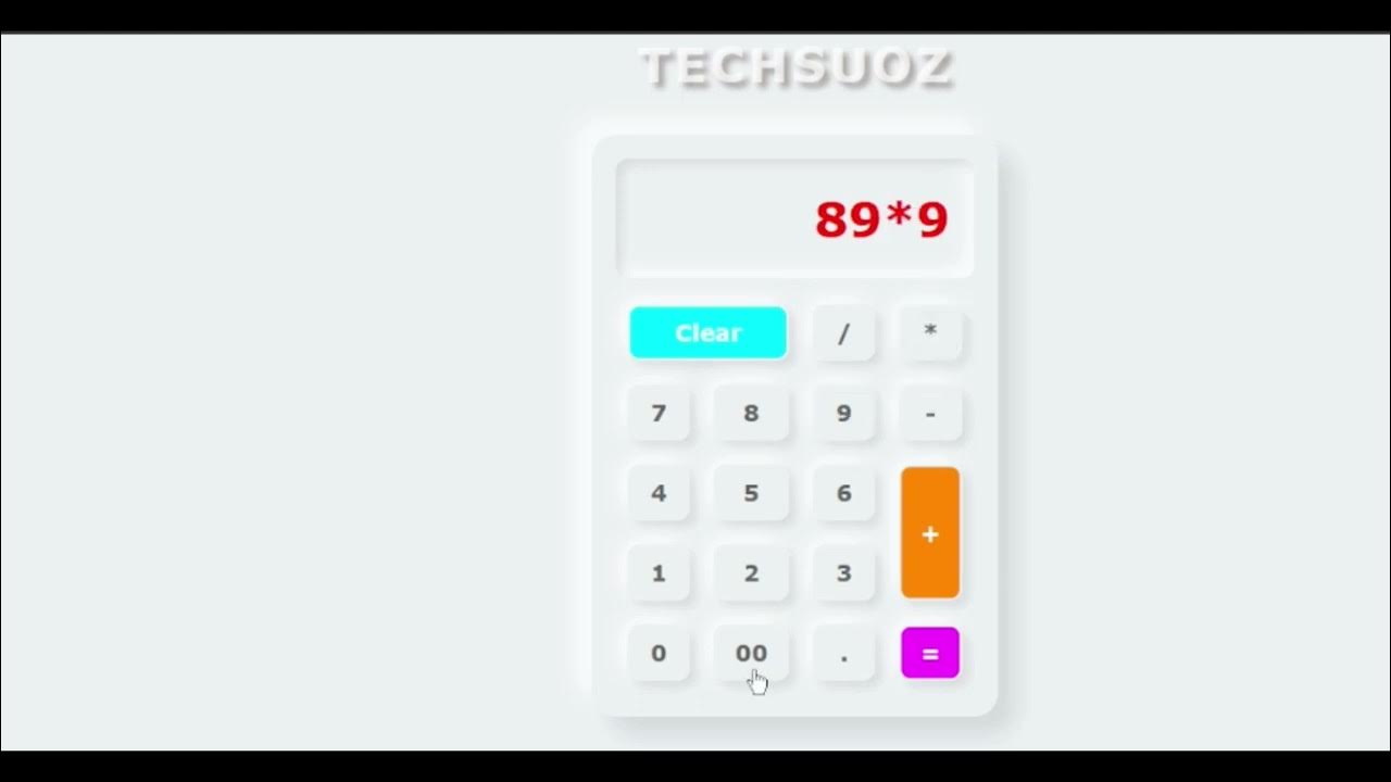 Neumorphism Calculator with LIght and Darj Mode Feature coded with htmlcss&javascript - YouTube
