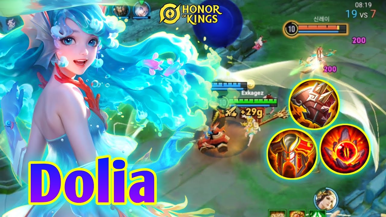 Dolia Honor of Kings First Game in Season 8 | Best Build & Arcana - YouTube