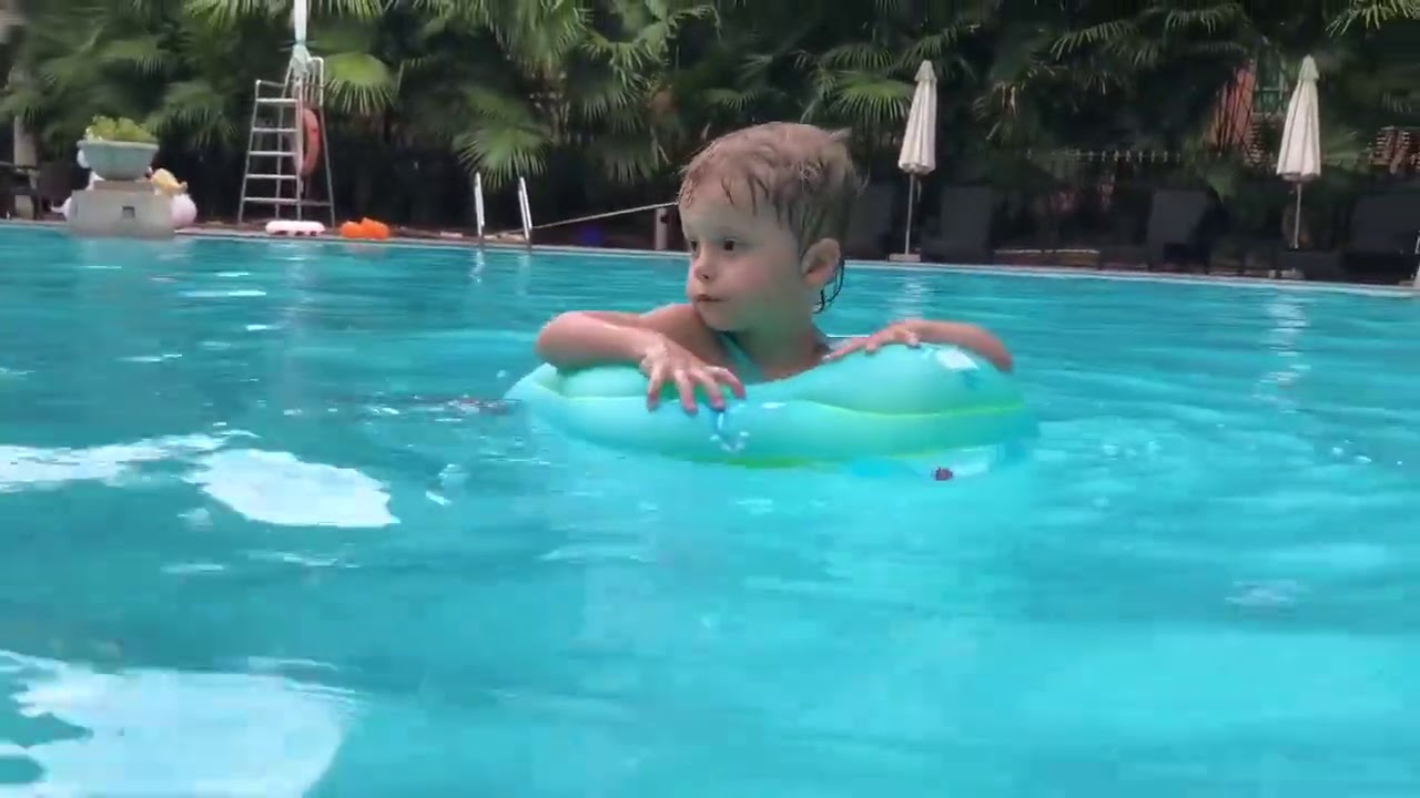 Baby Swimming Inflatable Ring - YouTube