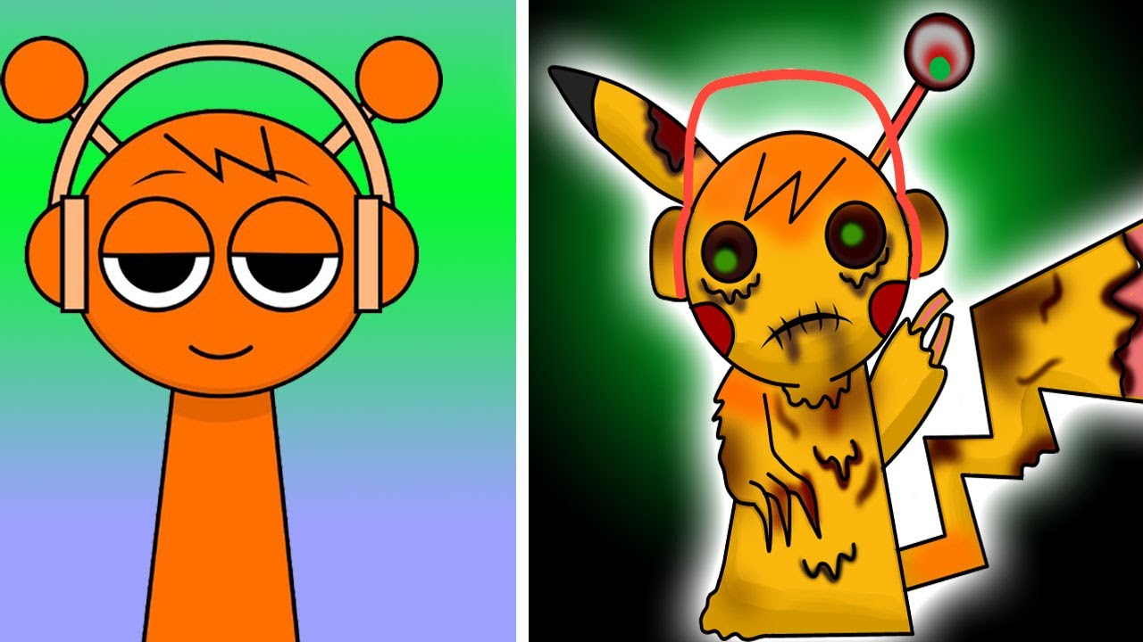Incredibox Sprunki ORANGE x Pokemon PIKACHU As Horror Version 😱 - YouTube