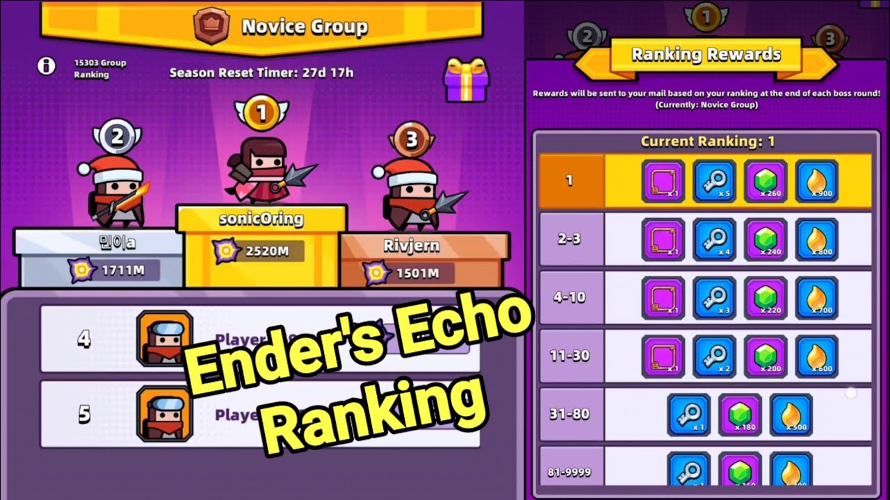 Survivor.io Ender's Echo Ranking Group - YouTube