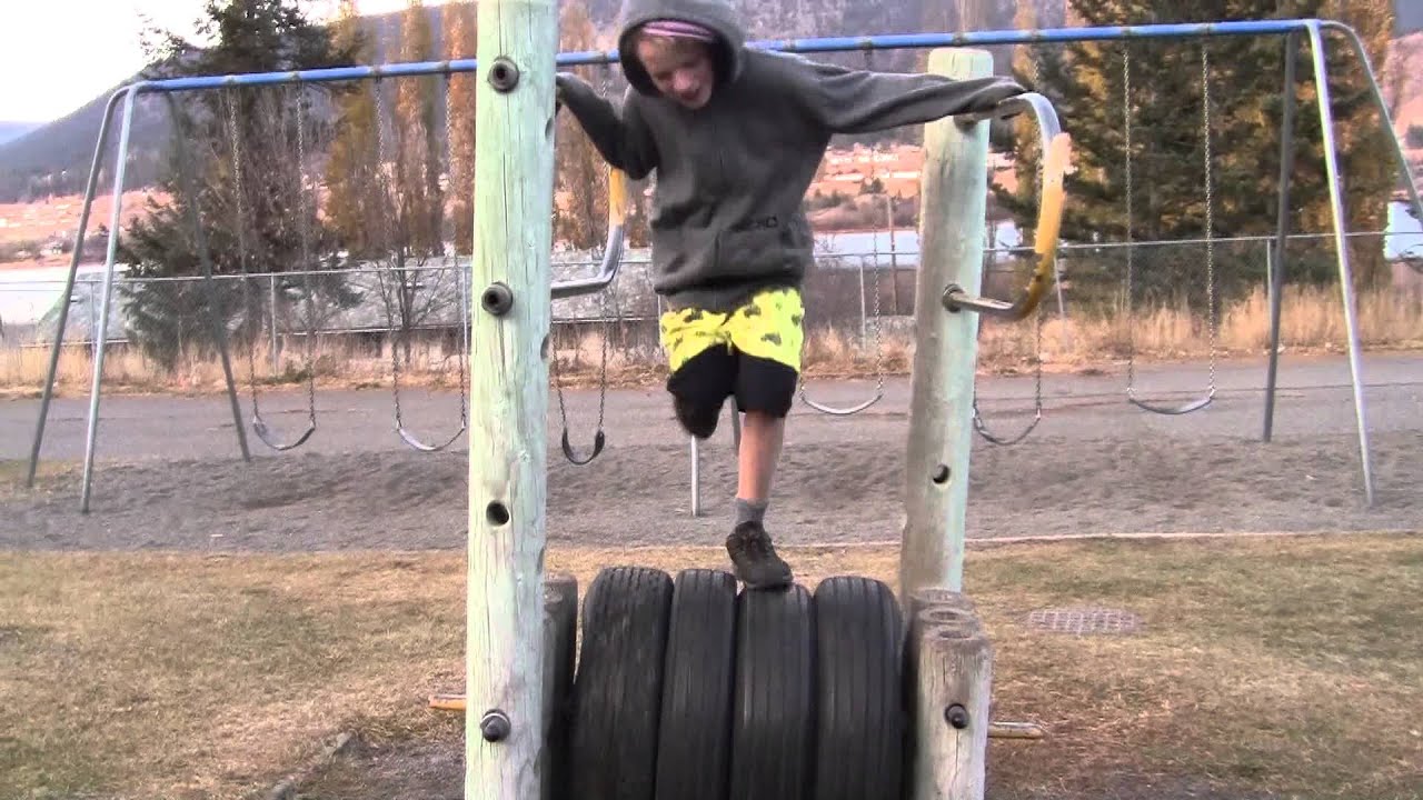how to run on a homemade treadmill - YouTube