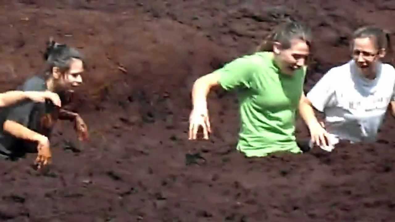 Genesee Community College Bog jumping 2012 part 1; the first jump - YouTube