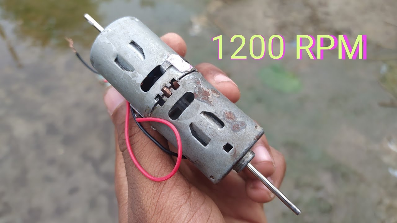 Make a powerful motor by connecting two 12 volt motors together || DIY ...