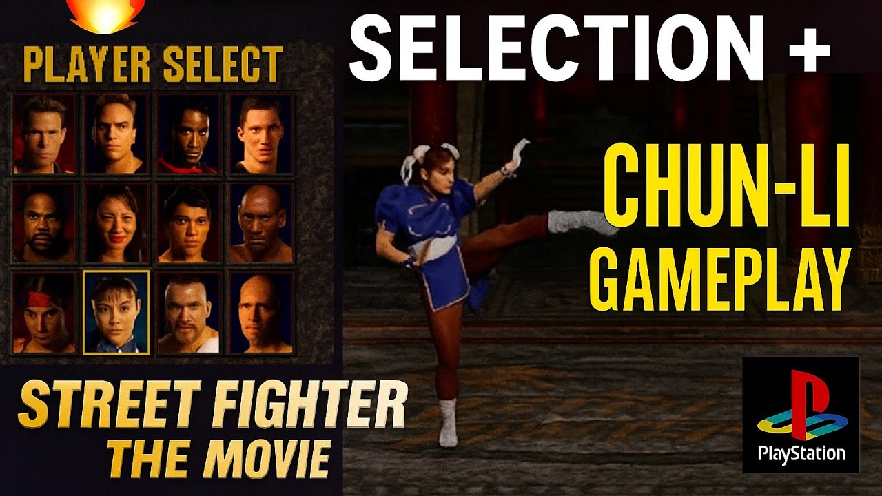 All Character Showcase & Chun Li Gameplay | Street Fighter: The Movie (PS1) - YouTube