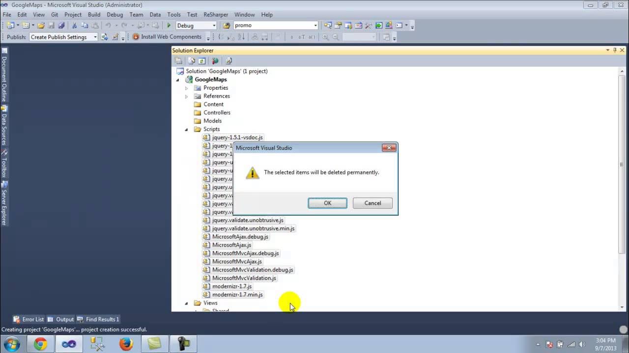 MVC Google Map API v3 Step 1 - YouTube