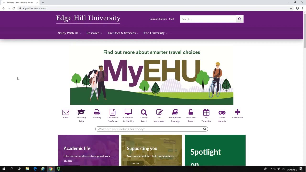 EHU Students - Logging In - YouTube