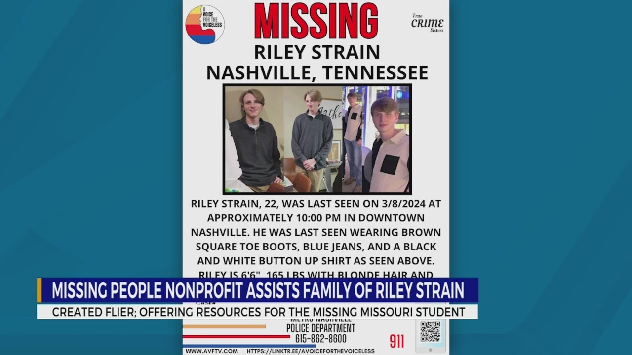 Missing people nonprofit assists family of Riley Strain - YouTube