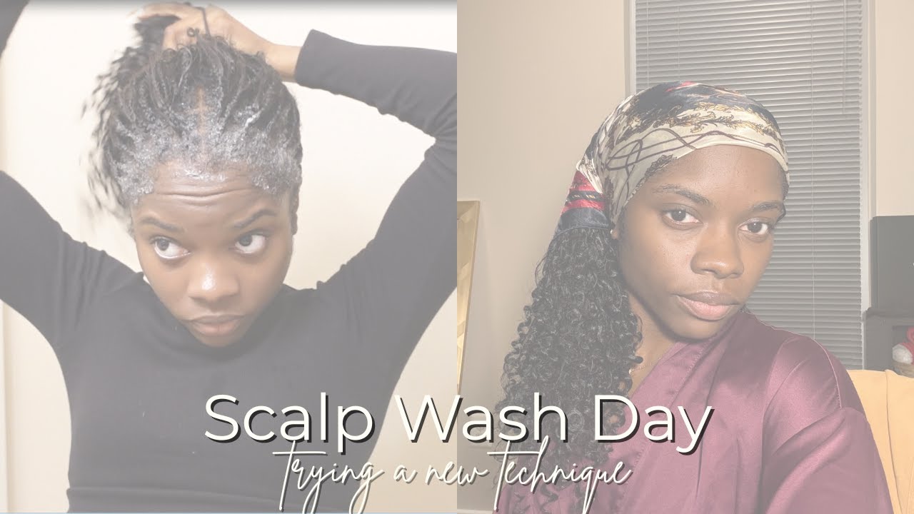 Scalp-Only Wash Day on Braids | Edge Care + Air Dry Routine - YouTube