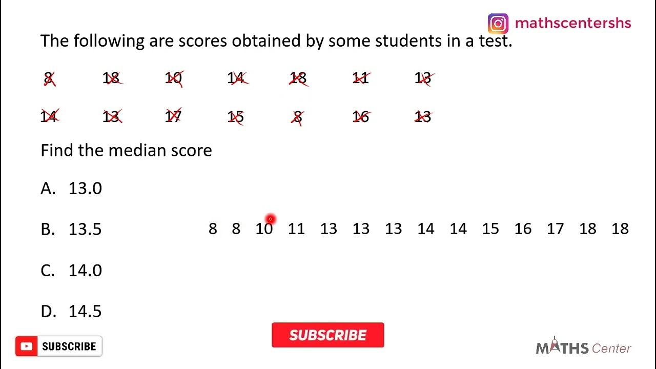 Statistics | Median of a Distribution | Likely Examination Questions ...