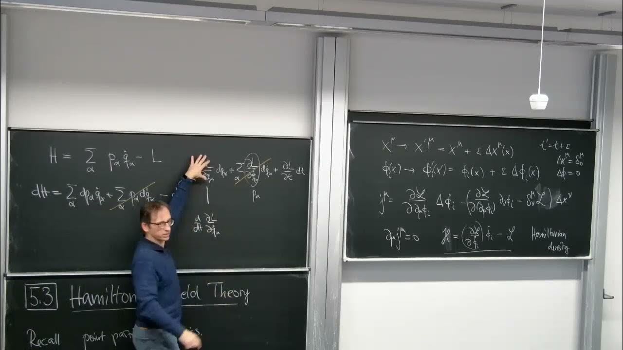 Intro to QFT: Lecture 17 - Hamiltonian field theory - canonical quantization of scalar field ...