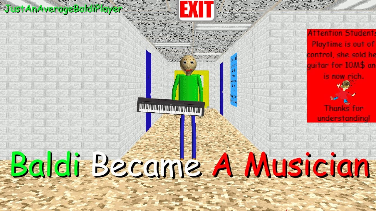 Baldi Became A Musician (Baldi Mod) - YouTube