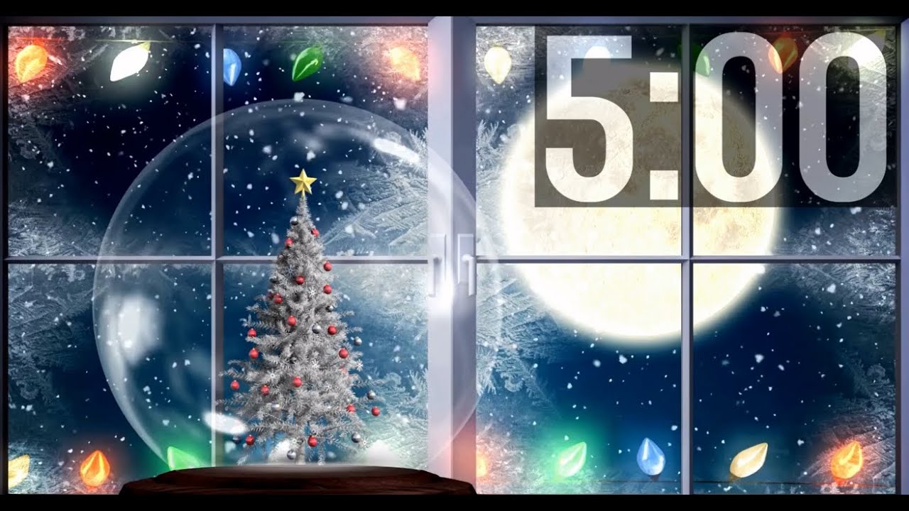 5 Minute Timer with Christmas Music! Countdown Timer for Kids ...