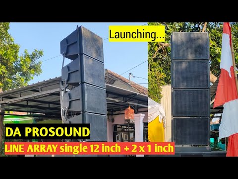 Tes Line Array 12 inch + 2 x 1inch - YouTube